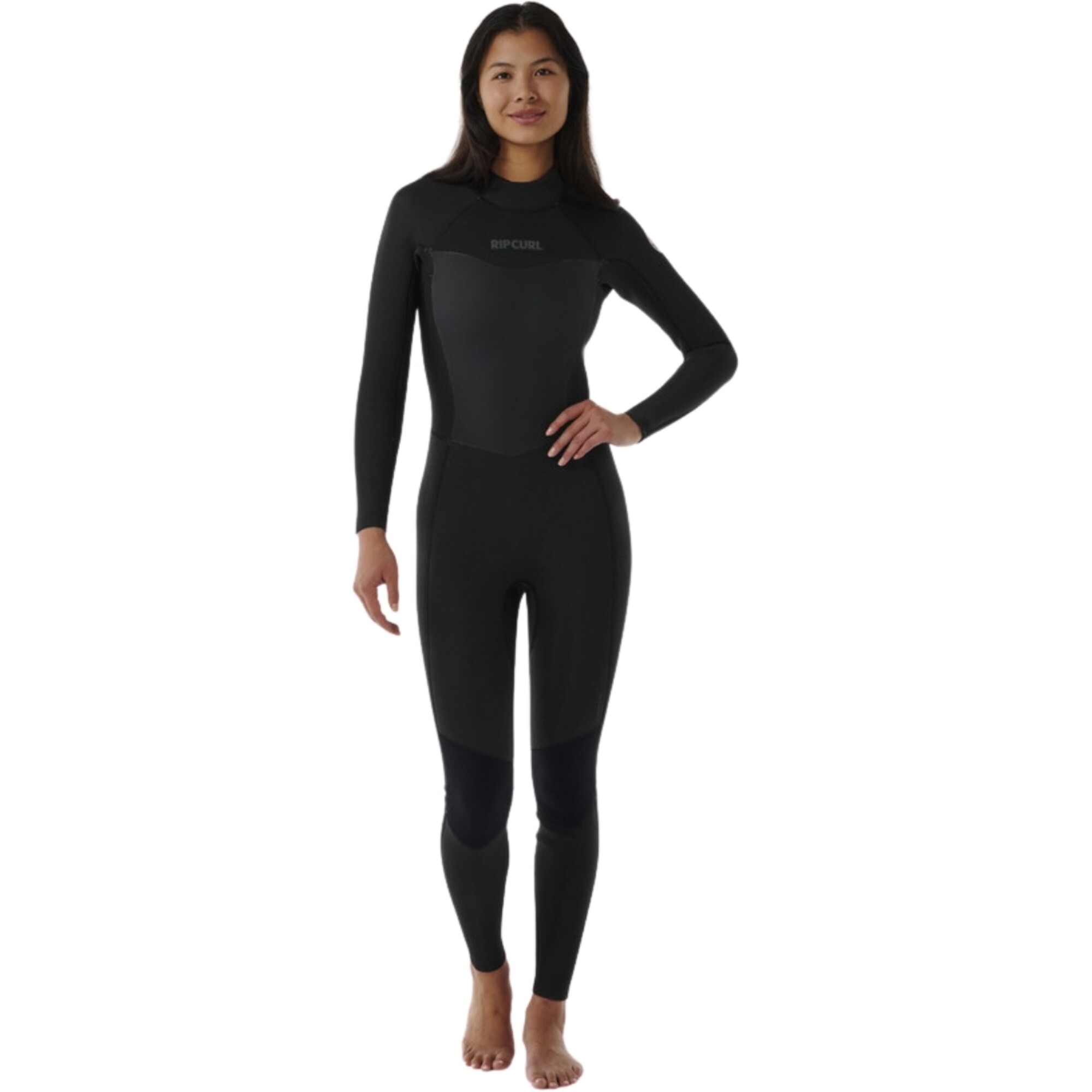 2025 Rip Curl Womens Dawn Patrol 4/3mm Back Zip Wetsuit 14YWFS - Black - Wetsuits | Wetsuit Outlet